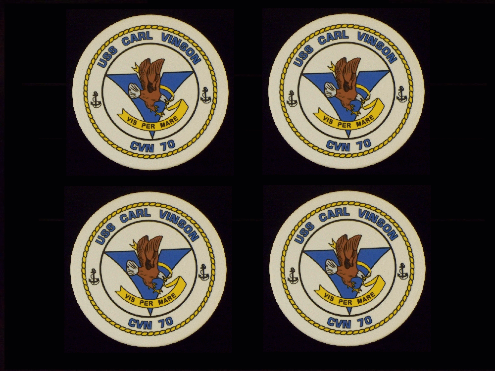 USS CARL VINSON CVN 70 Coasters Military USN U S Navy | eBay