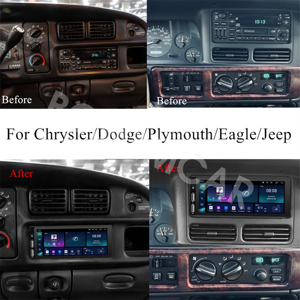 Fit For Dodge Dakota 1987-2000 Car Stereo Radio Player For Apple ...