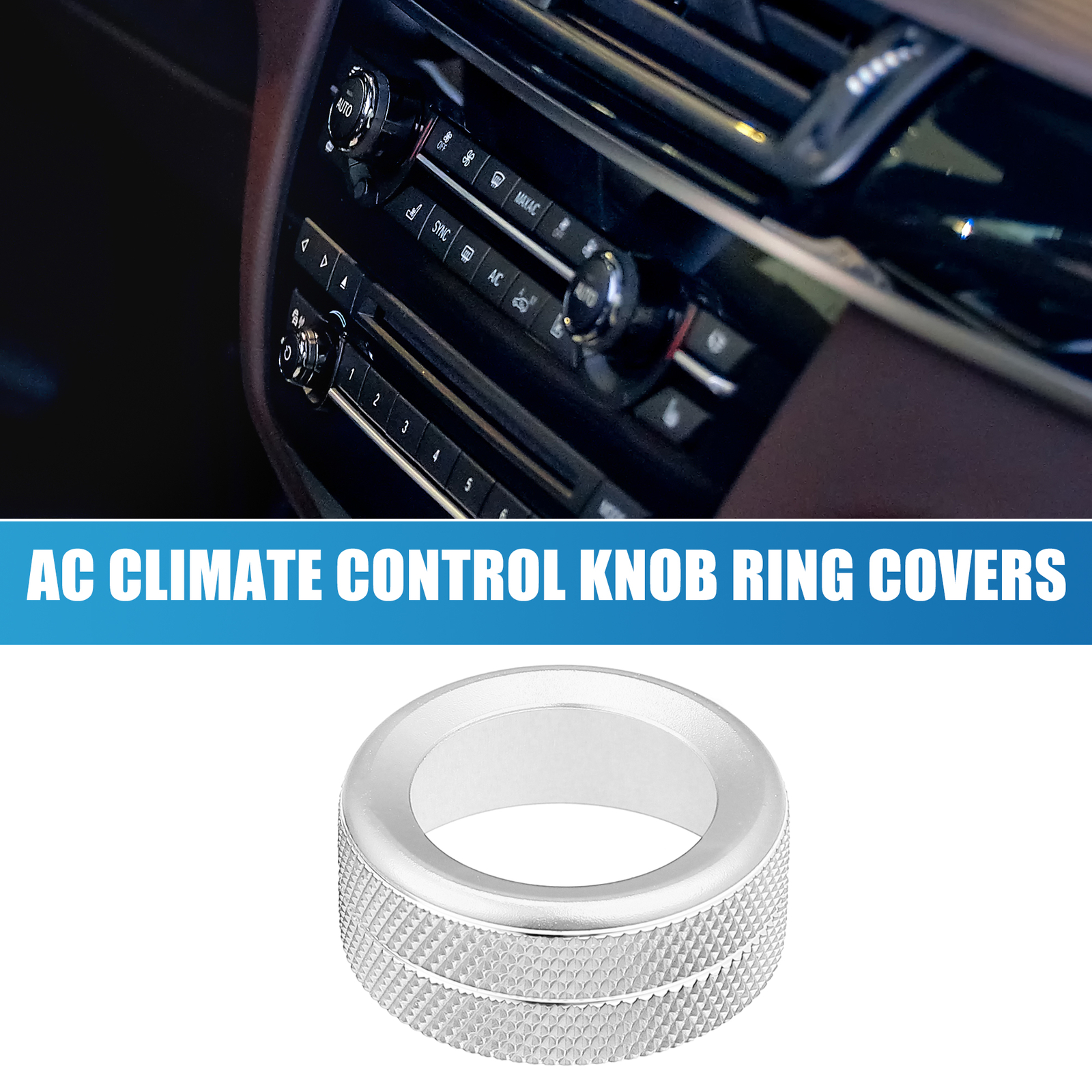 Media Volume Tune Button Cover for Toyota 4Runner 10-20 Silver Tone ...