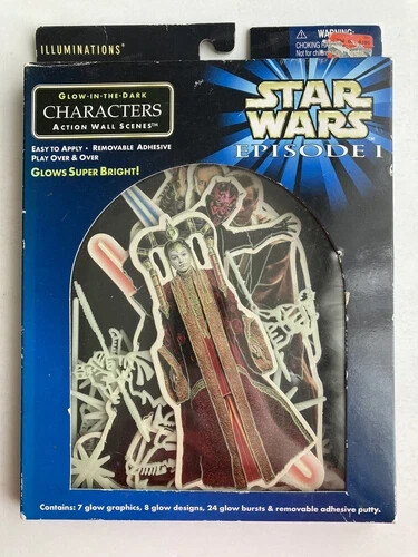 Star Wars: Episode 1 - Glow in the Dark Characters Action Wall Scene ...