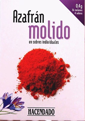 PURE SPANISH SAFFRON POWDER 0,40 gr - SAFRAN / SAFFRON / AZAFRAN ...