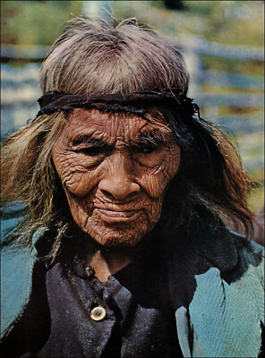 1960 Vintage Print Yaghan Woman Tierra Del Fuego Chile Indigenous ...