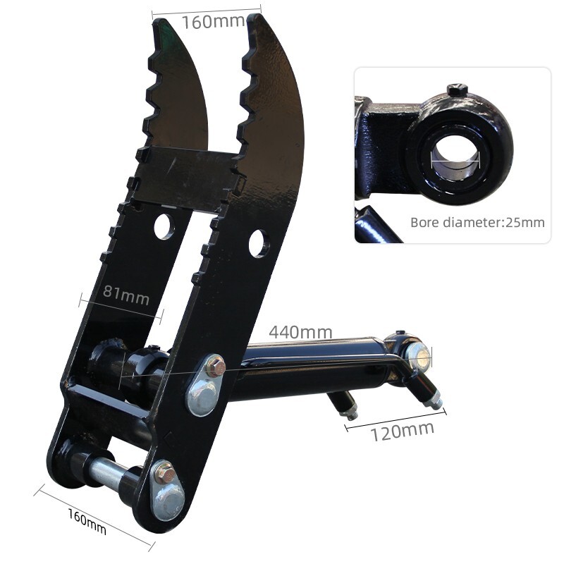 0.8-1.5T Hydraulic Thumb Clamp Suitable For Small Excavator Attachments ...