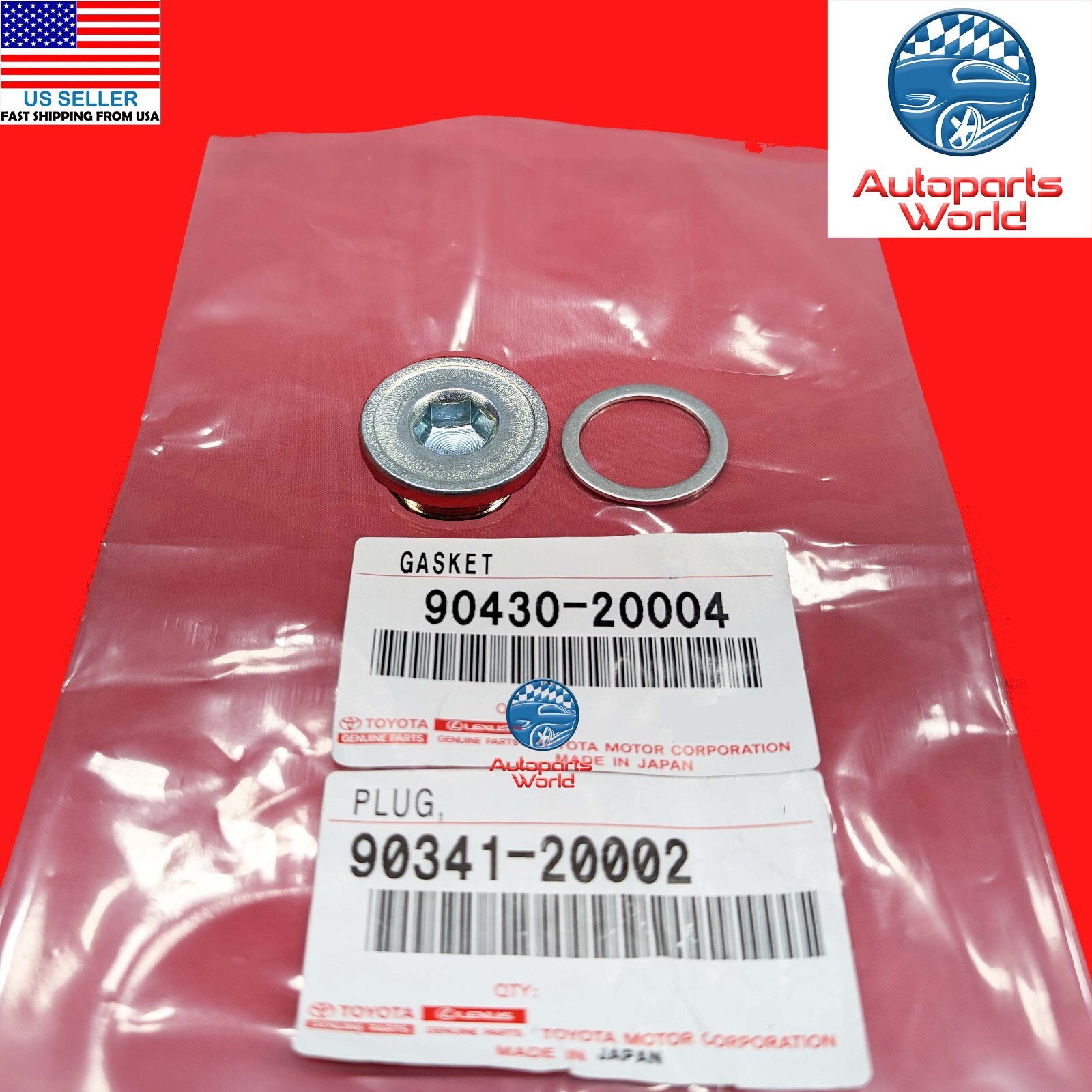 GENUINE TOYOTA HIGHLANDER PRIUS TACOMA RAV4 CYLINDER TAPER SCREW PLUG W ...