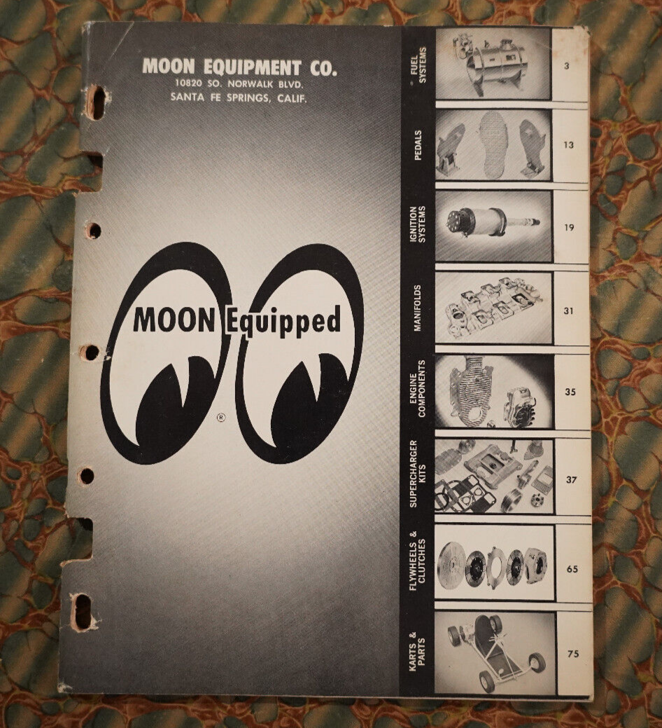 Original 1960 MOON CatAloG Drag Racing HOT ROD Custom speed mooneyes ...
