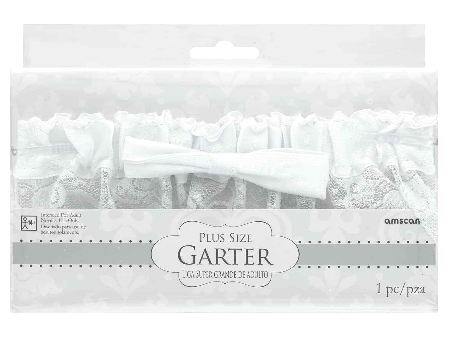 White Satin & Lace Leg Garter Plus Size Garter Bride Bridal | eBay