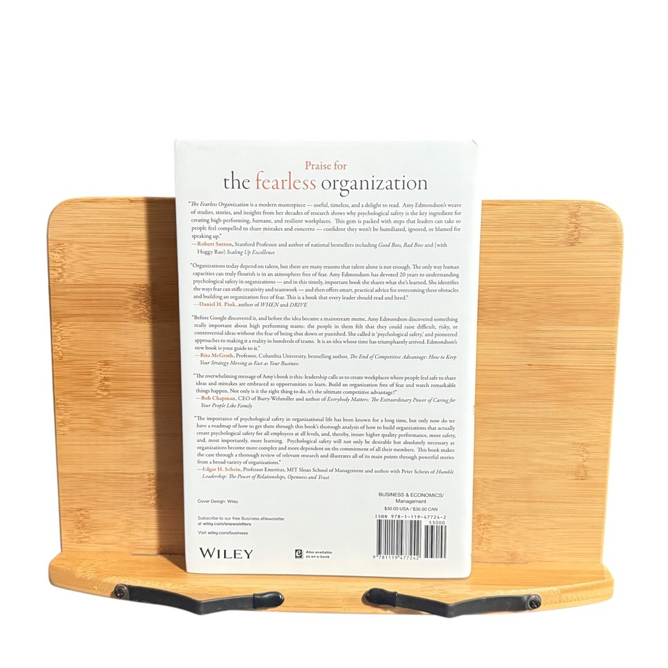 Fearless Organization : Creating Psychological Safety in the Workplace ...