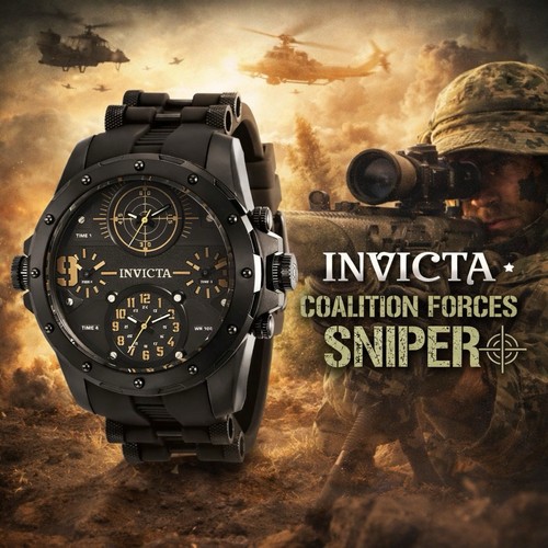 Invicta Coalition Forces Sniper Men's Watch - Black Chronograph ...
