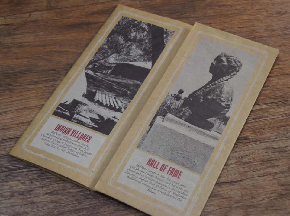 1970's Oklahoma And The Indian Tourism Brochure Native American History ...