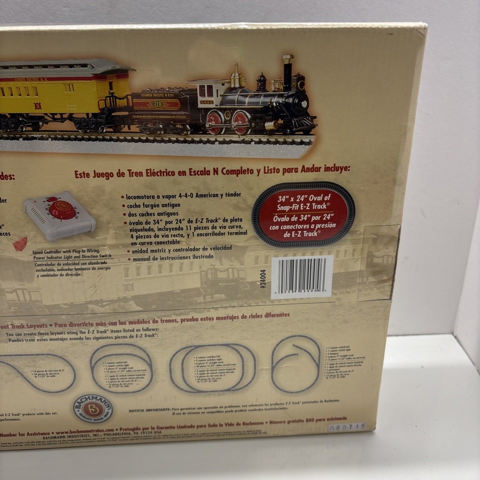 Bachmann N Scale Prairie Flyer Train Set Item 24004 NIB SEALED | eBay
