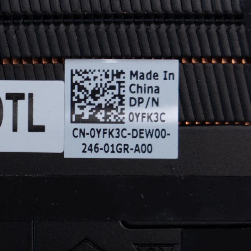 Laptop CPU Cooling Fan With Heatsink For Dell Latitude 9520 E9520 ...