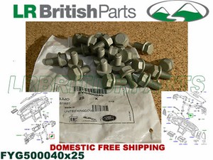LAND ROVER UPPER INSTRUMENT PANEL BOLT SET OF 25 RANGE ROVER 03-12 ...