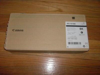 GENUINE Canon PFI-701BK Black INK imagePROGRAF iPF8000 iPF8100 iPF9000 ...