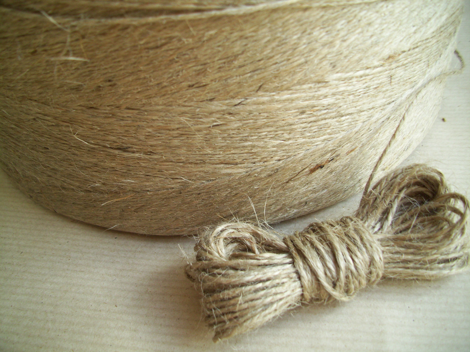 Jute Twine fine 2ply parcel gift tag string shabby chic country craft ...