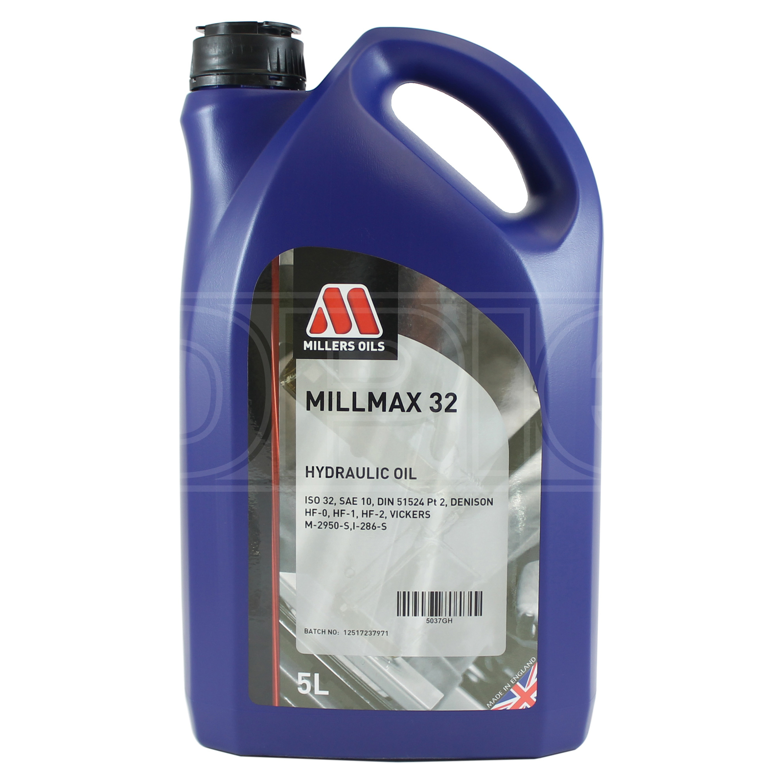 Millers Oils Millmax 32 Hydraulic Oil Excellent Anti Wear Performance 5 ...