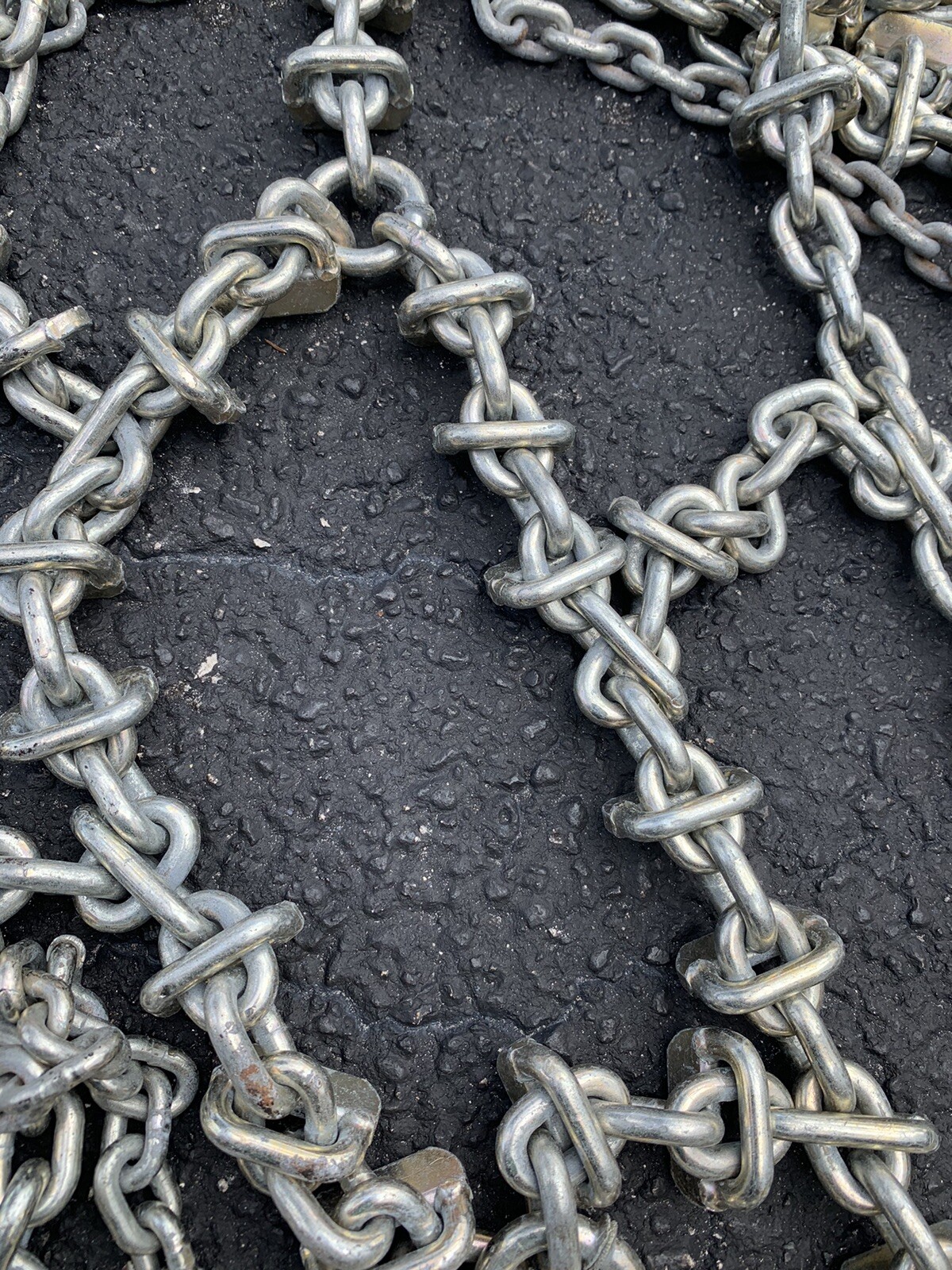 *2 CHAINS* 19.5L-24 BACKHOE LOADER OTR SNOW ICE MUD TIRE CHAINS RUD ...