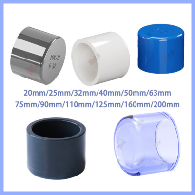 UPVC/PVC Cap End Caps Plug Blanking I.D. 20mm-200mm Adhesive Drain Pipe ...