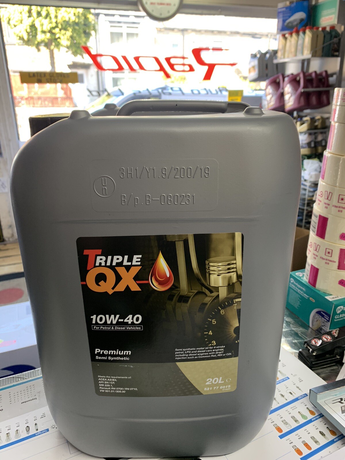 SEMI SYNTHETIC 10W/40 TRIPLE QX PETROL DEISEL ENGINE OIL 20ltr ACEA A3 ...