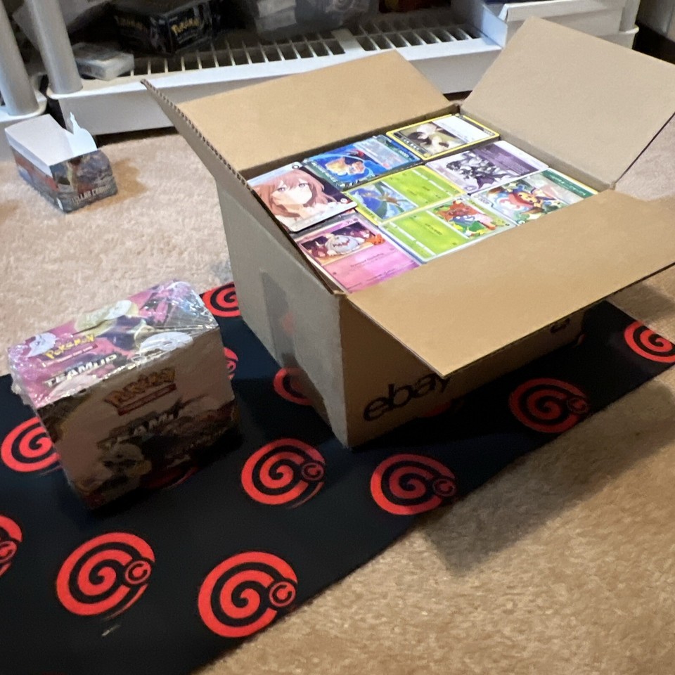 BULK TCG BOX - HEAVY 14 LBS BOX - MIXED LANGUAGES & MIXED TCGs - READ ...