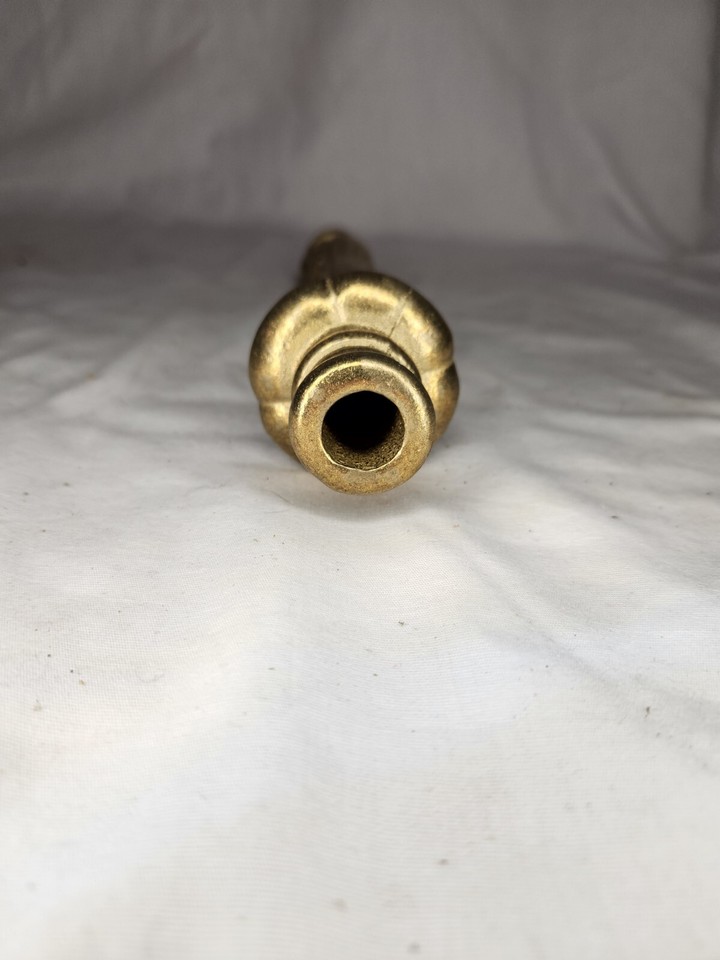 Vintage 10" Brass Ornate Filigree Flower Floor Lamp Pole Insert ...