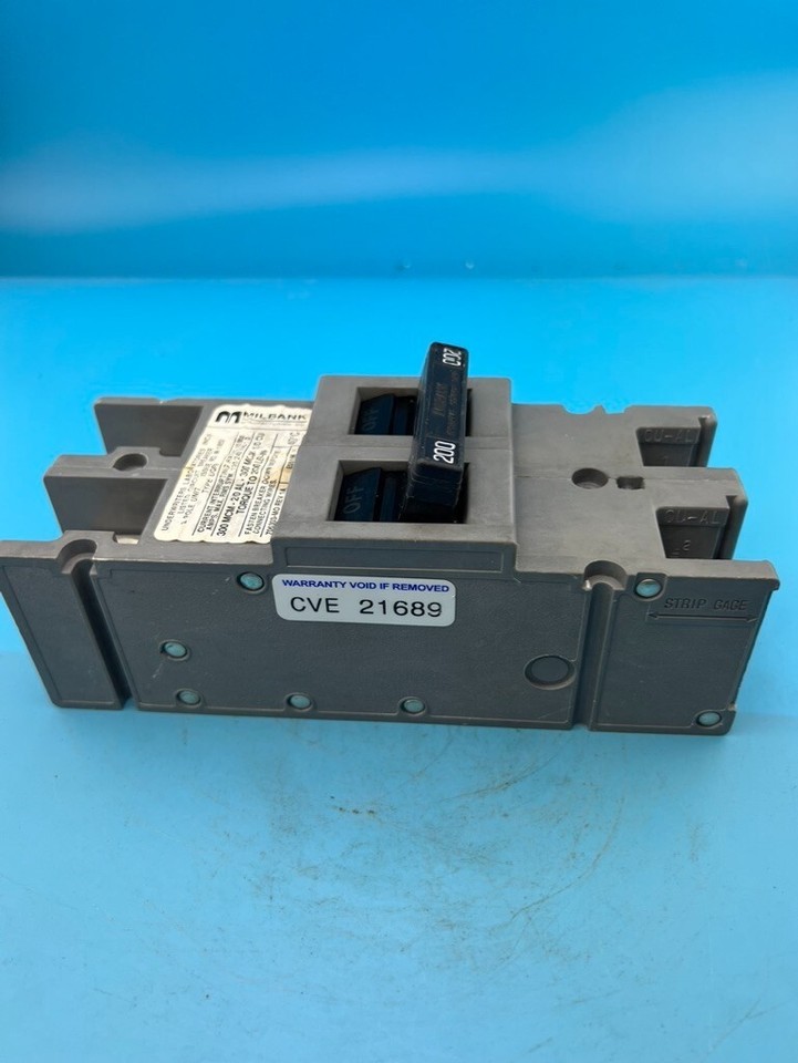 Milbank 200 Amp 2 Pole Type UQFB Circuit Breaker QFL2200N QFL 200A 2P ...