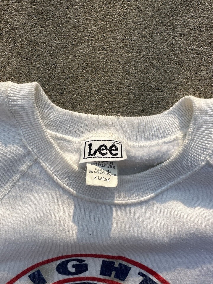 Vintage Bud Light Beer Lady Luck Lee White Sweatshirt - Size XL | eBay