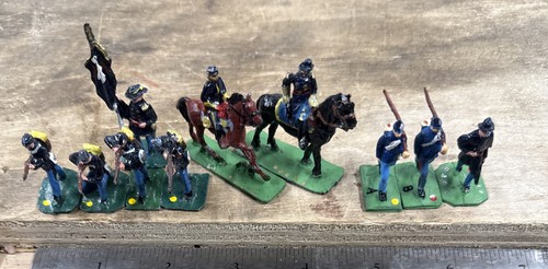 30mm SAE American Civil War Military Figures Painted Vintage Lot 10pcs ...