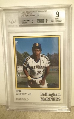 1987 Bellingham Mariners #15 Ken Griffey Jr. Beckett 9 Mint HOF | eBay