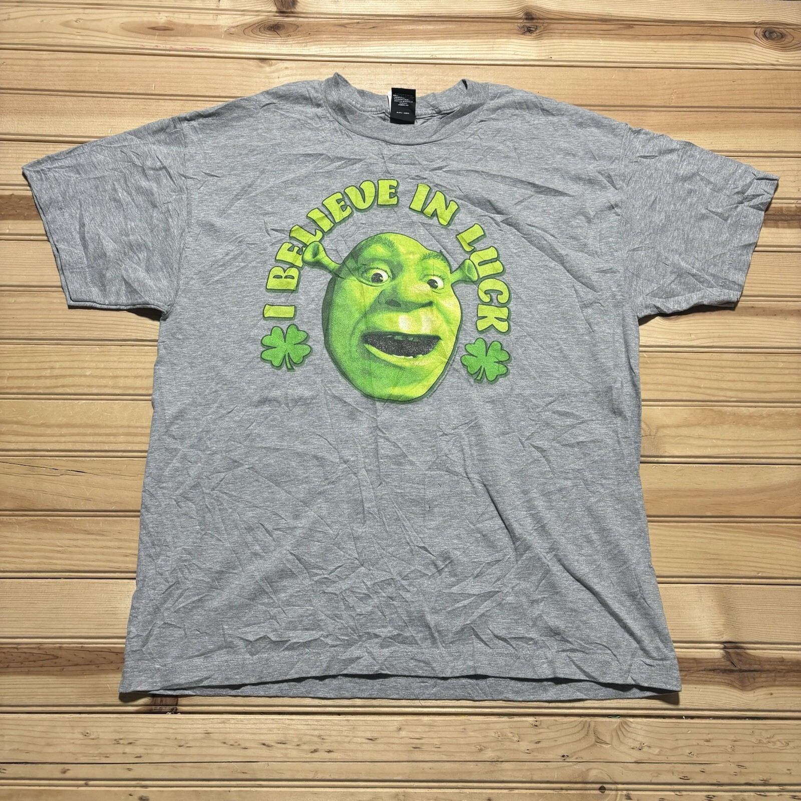 Dreamworks Shrek I Believe In Luck Movie Promo Shirt … - Gem