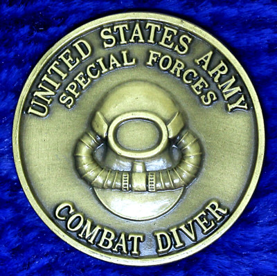 US Army Special Forces Combat Diver Challenge Coin PT-14 | eBay