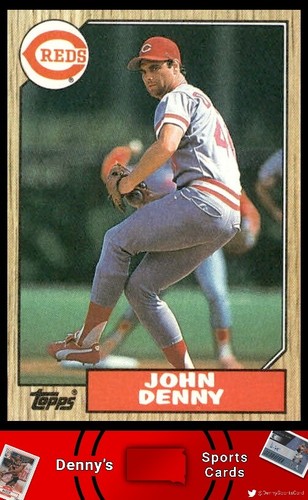 1987 Topps #644 John Denny Cincinnati Reds Baseball Card | eBay