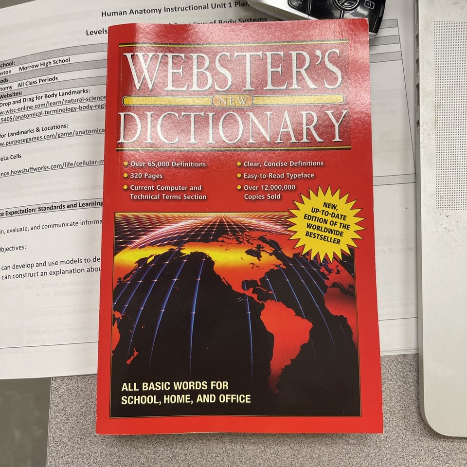 WEBSTERS NEW DICTIONARY UP TO DATE EDITION *Excellent Condition* Brand ...