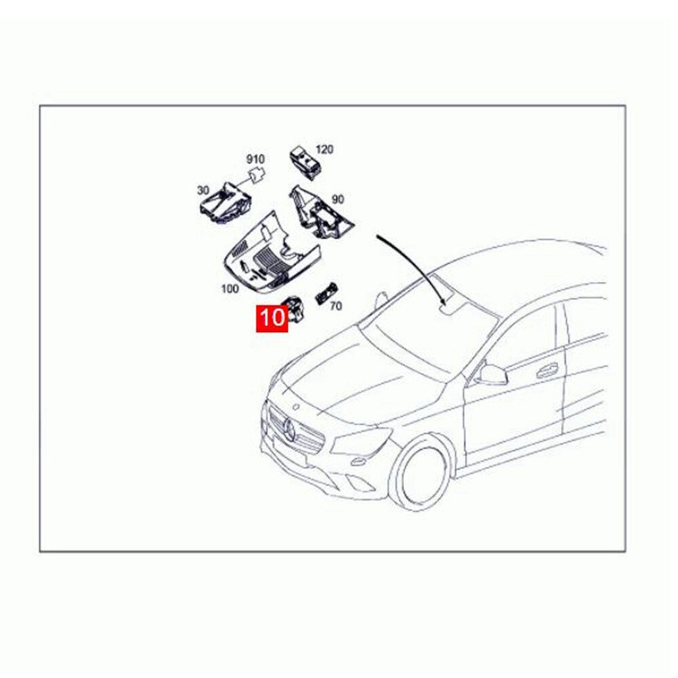 Regen-und Lichtsensor A2469012504 für Mercedes Benz ML W166 GL X166 ...