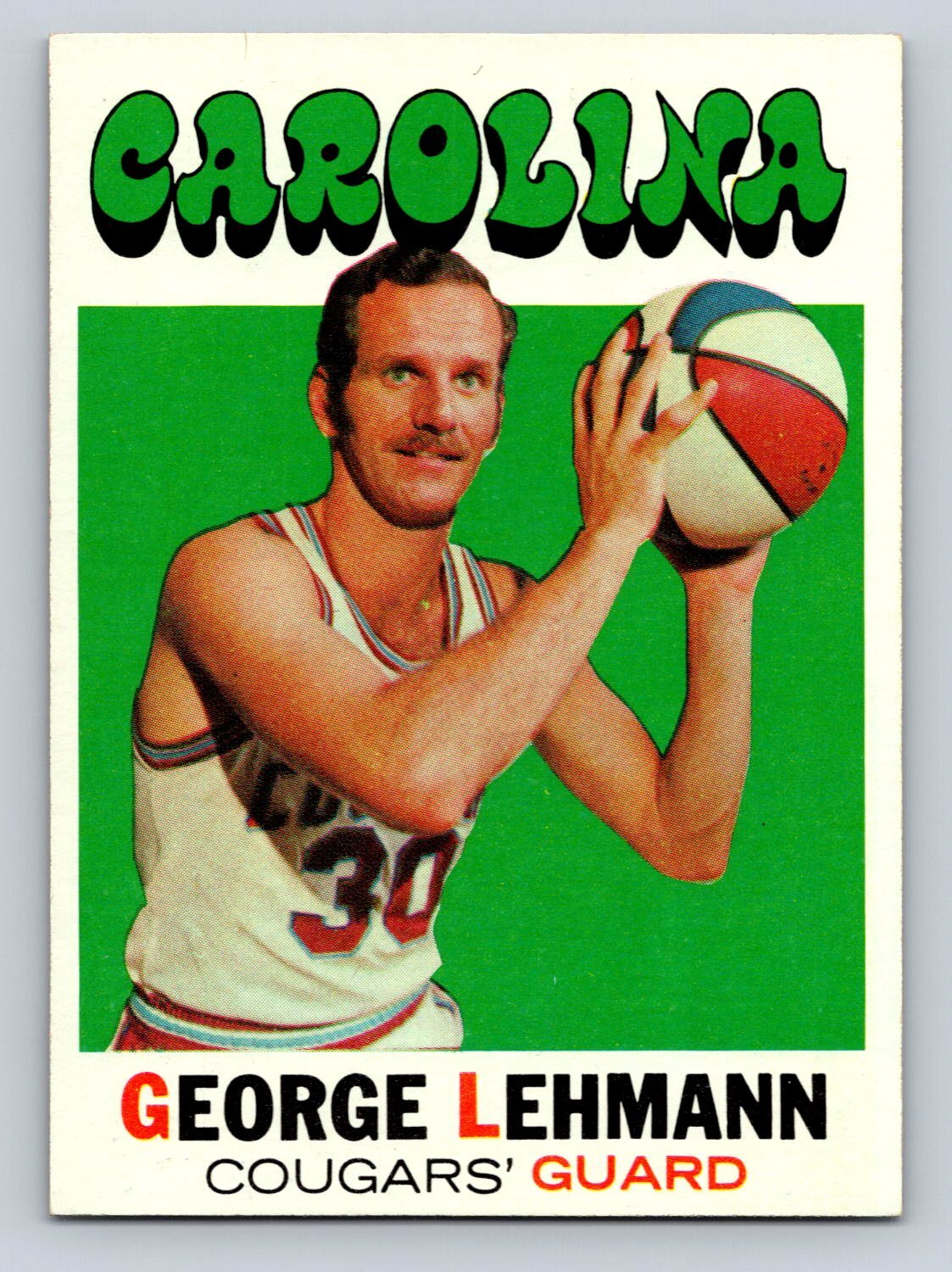 1971-72 Topps #192 George Lehmann Carolina Cougars | eBay