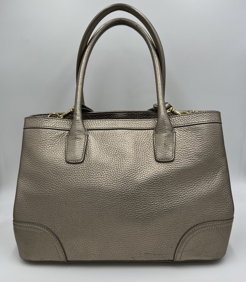 RLL Ralph Lauren Fairfield City Shopper Shoulder Metallic Satchel ...
