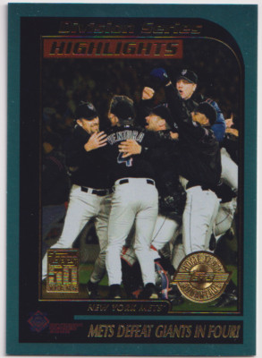 2001 Topps HTA #401 Mets Defeat Giants In Four! DSH New York Mets | eBay
