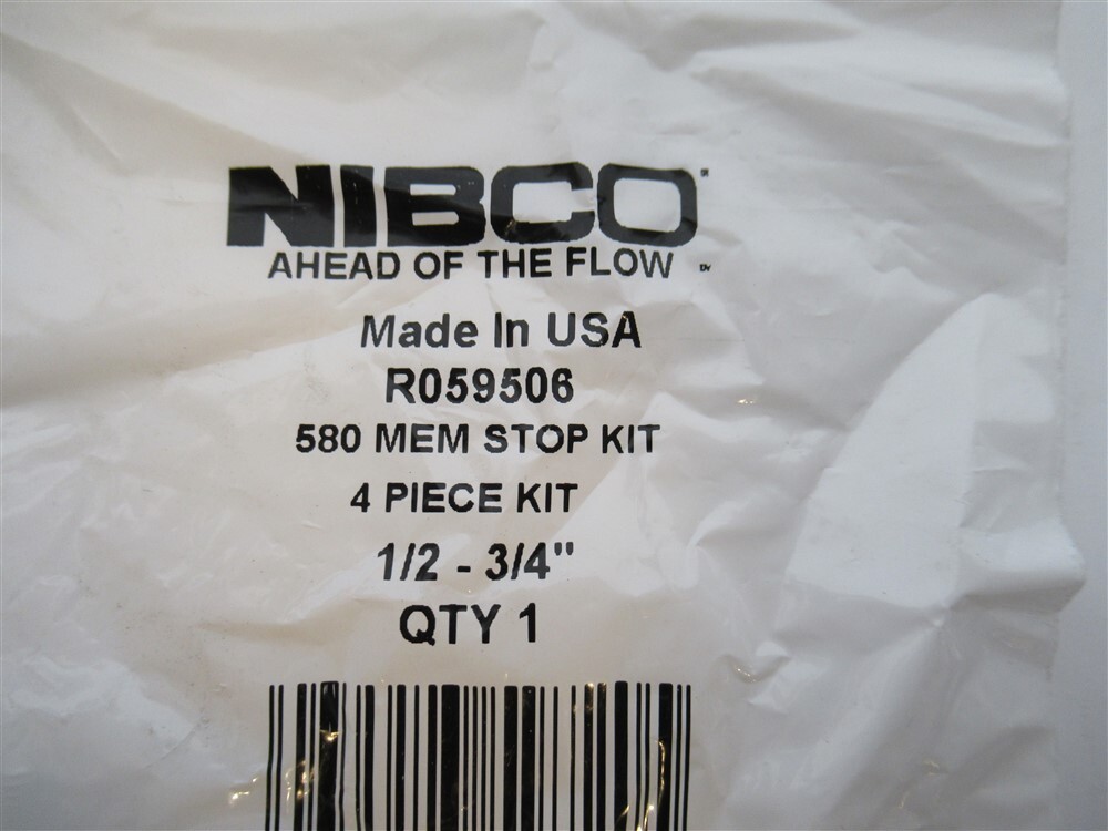 Nibco, R059506, 1/2"- 3/4" 580 Memory Stop Valve Repair Kit | eBay