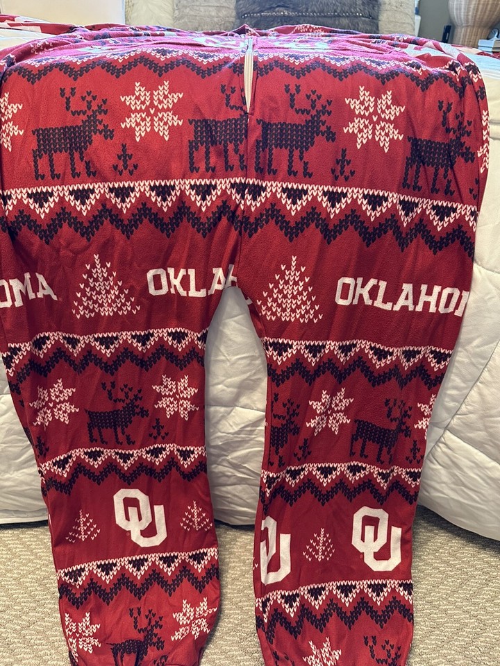 Oklahoma University Adult Pajama One Piece | eBay