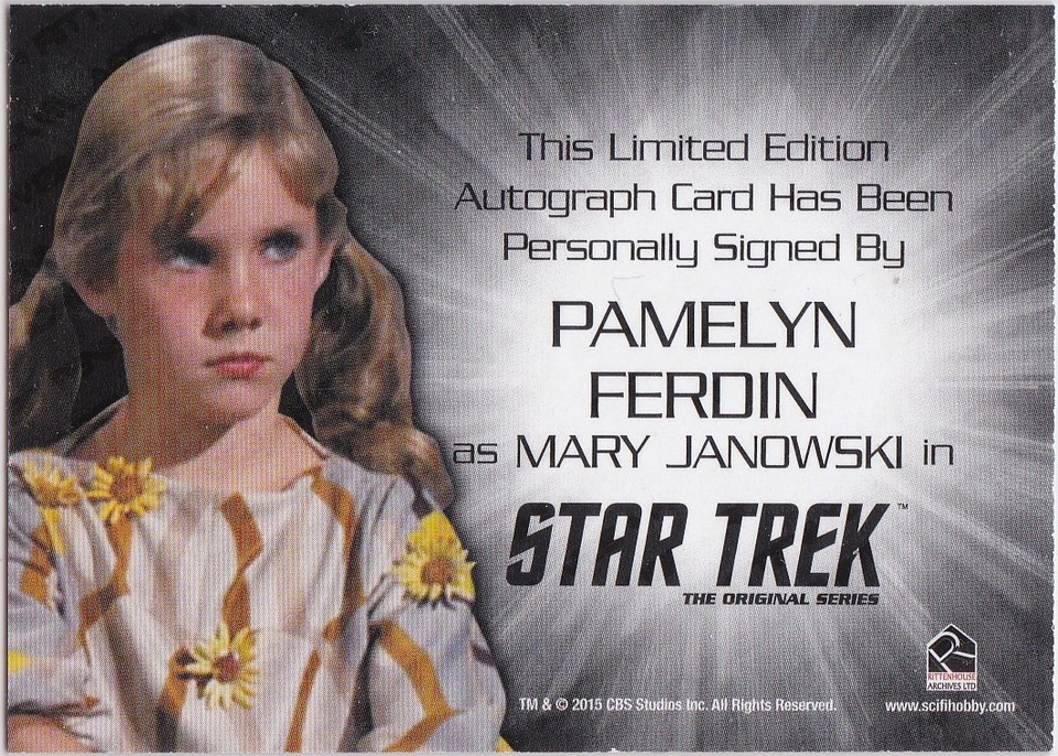 STAR TREK THE ORIGINAL SERIES 50TH ANNIVERSARY PAMELYN FERDIN AS MARY ...