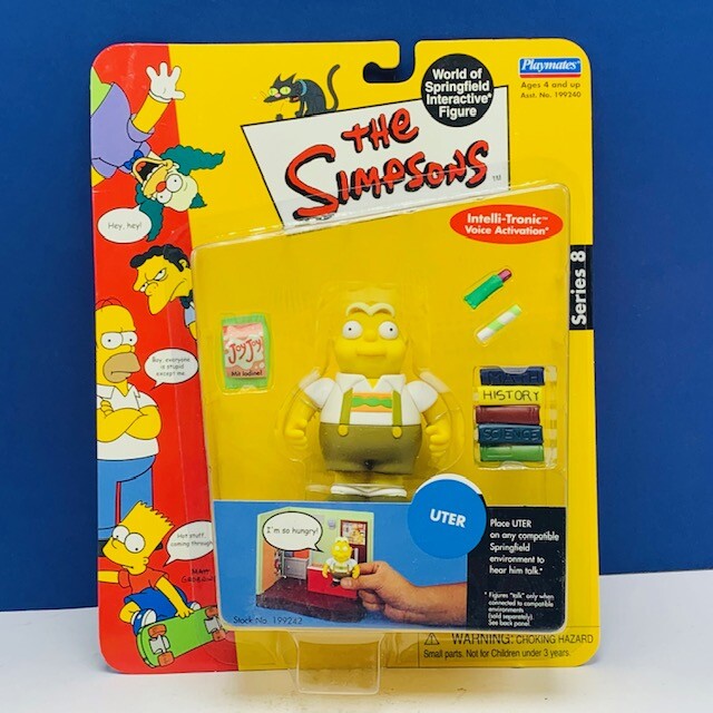 The Simpsons action figure toy Playmates World Springfield vtg Uter ...