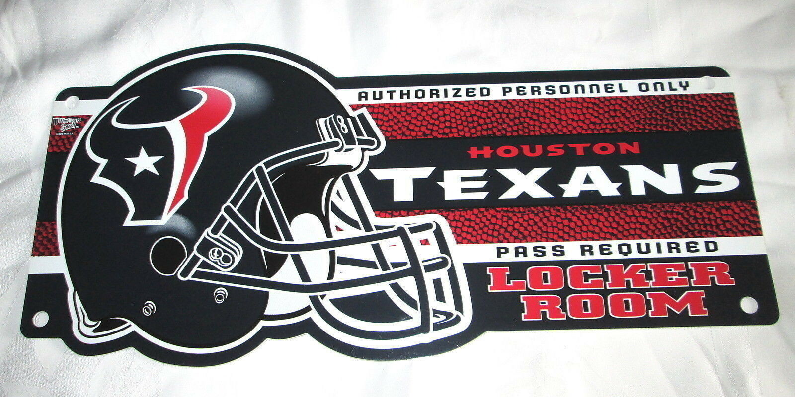 HOUSTON TEXANS Locker Room Sign #02 - NEW | eBay