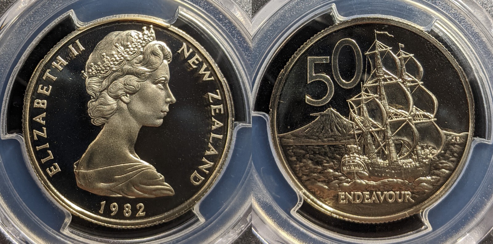 New Zealand 1982 Proof Fifty Cent 50c PCGS PR69DCAM FDC UNC #3213 | eBay