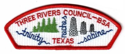 Three Rivers Council BSA CSP Texas RED Bdr. [PW-308] | eBay