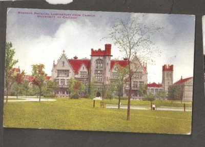 Vtg Postcard Ryerson Physical Laboratory University Chicago Campus ILL ...
