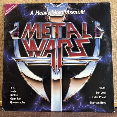 K-Tel Metal Wars LP Vinyl 1985 Heavy Metal Compilation Y&T, Queensryche ...