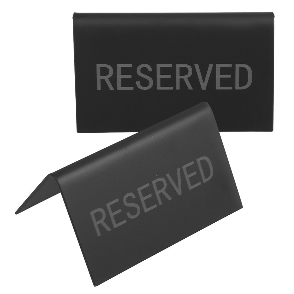 2 Pcs Reserved Sign Double Sided Large Table Signs for Wedding Event ...