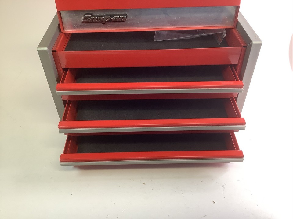 Snap-on Miniature Top Chest Mini Toolbox Micro Tool Box RED | eBay