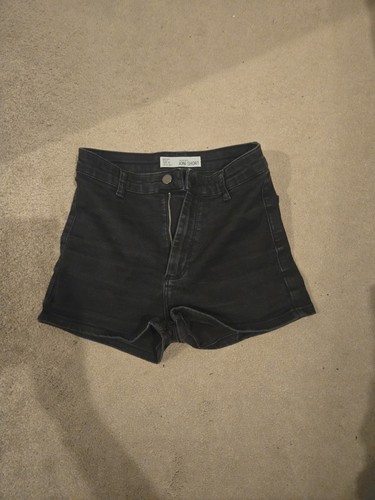 Ladies Black Joni Shorts Size 10 Top Shop | eBay UK