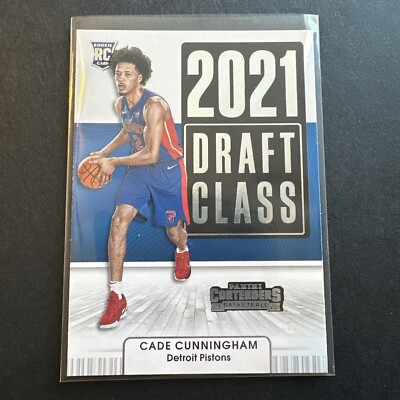 2021-22 Panini CADE CUNNINGHAM Rookie Draft Class #1 Detroit Pistons RC ...