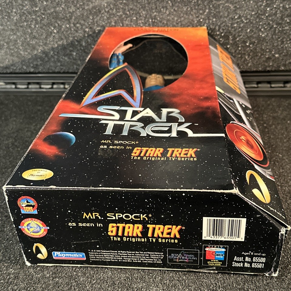 Star Trek TOS 12" Mr SPOCK Figure Playmates Toys 1999 Classic Edition ...